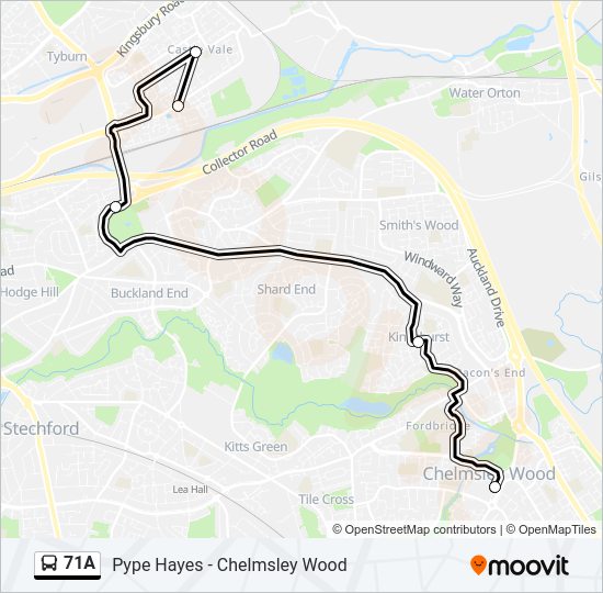 71a Route: Schedules, Stops & Maps - Minworth Amazon Site (Updated)