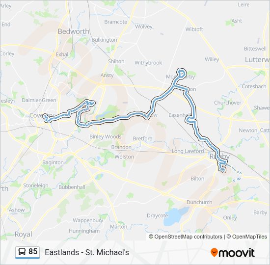 85 Route: Schedules, Stops & Maps - Bus Shelter (Updated)