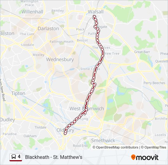 4 Route: Schedules, Stops & Maps - Oldbury Interchange (Updated)