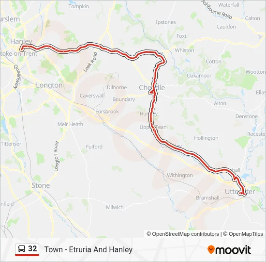 32 Route: Schedules, Stops & Maps - Tesco Store (Updated)