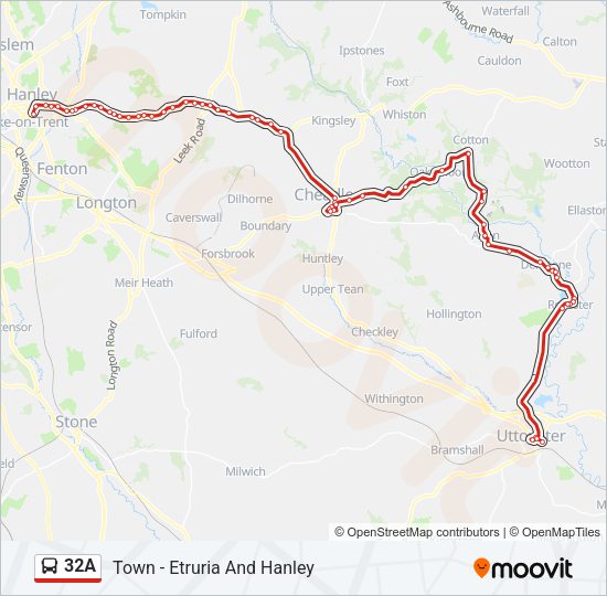 32a Route: Schedules, Stops & Maps - Tesco Store (Updated)
