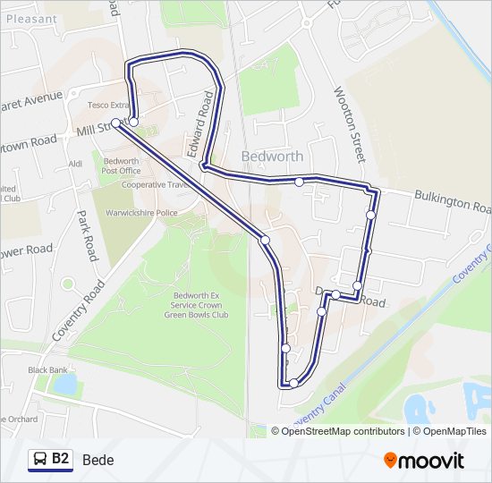 b2 Route: Schedules, Stops & Maps - All Saints Square (Adj) (Updated)