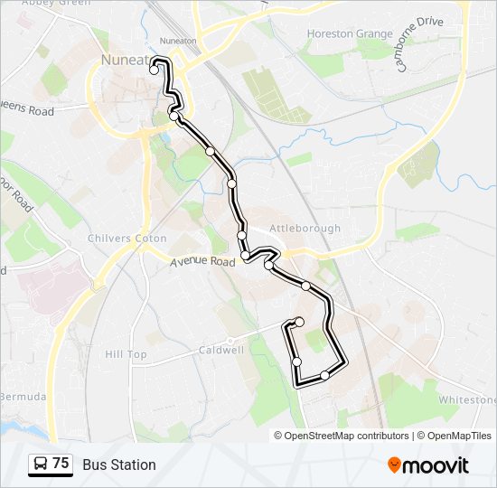 75 Route: Schedules, Stops & Maps - Bus Station (Updated)