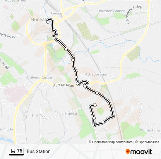75 Route: Schedules, Stops & Maps - Bus Station (Updated)
