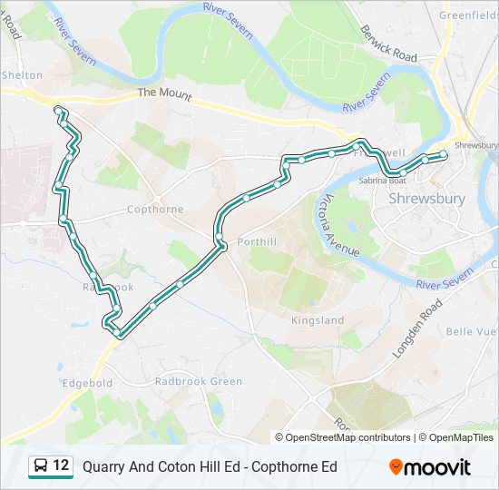 12 Route: Schedules, Stops & Maps - Shelton (Updated)
