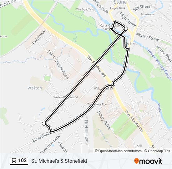 102 Route: Schedules, Stops & Maps - Walton (Updated)