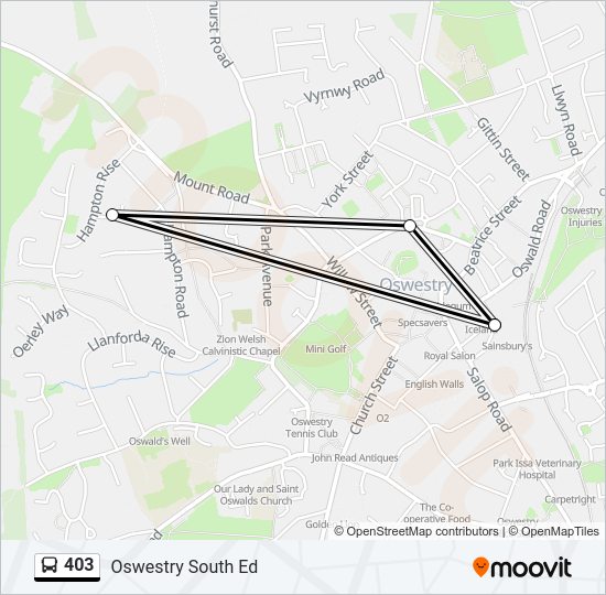 403 Route: Schedules, Stops & Maps - Sainsbury's Layby (Updated)