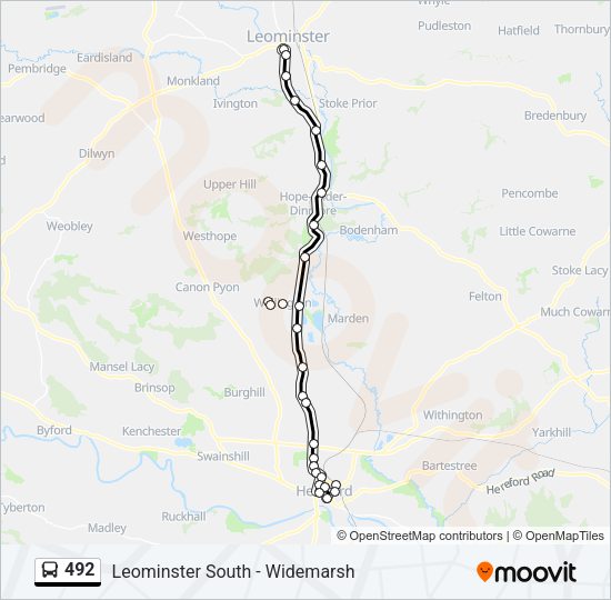 492 Route: Schedules, Stops & Maps - Hereford (Updated)