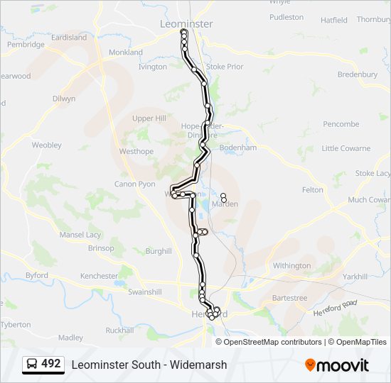 492 Route: Schedules, Stops & Maps - Bus Station (Updated)