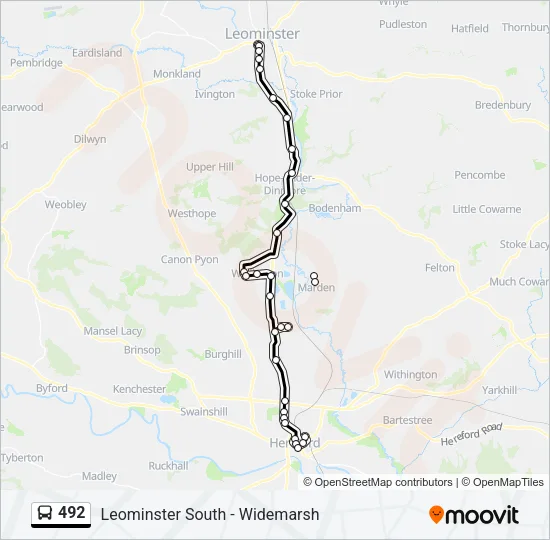 492 Route: Schedules, Stops & Maps - Bus Station (Updated)