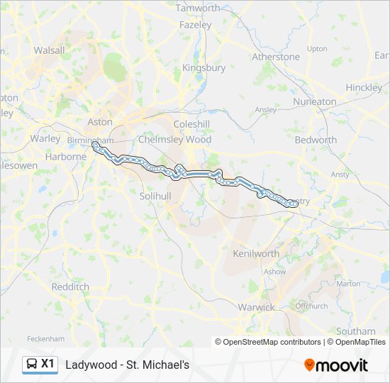 X1 Route: Schedules, Stops & Maps - Pool Meadow Bus Station (Updated)