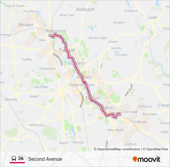36 Route: Schedules, Stops & Maps - Second Avenue (Updated)