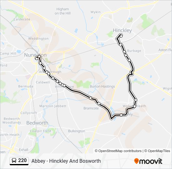 220 Route: Schedules, Stops & Maps - The Crescent Bus Station (Updated)