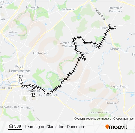 538 Route: Schedules, Stops & Maps - Hilltop Park (Updated)
