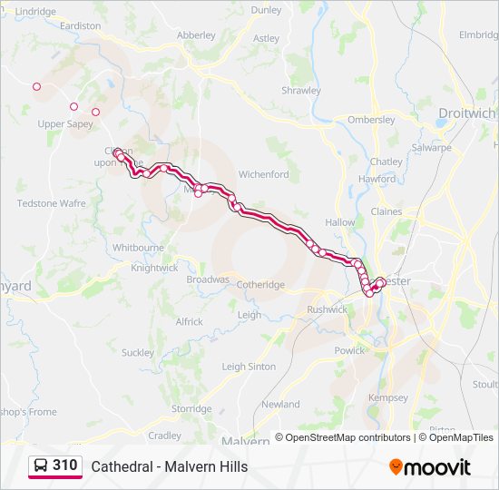 310 Route: Schedules, Stops & Maps - Worcester Bus Station (Updated)