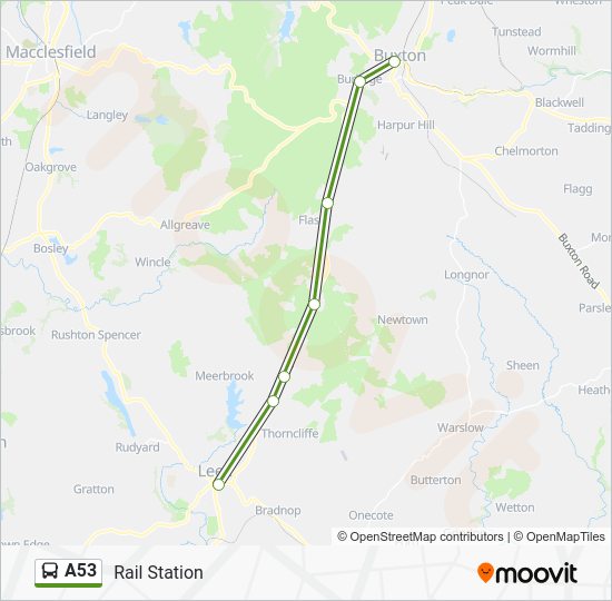 a53 Route: Schedules, Stops & Maps - Rail Station (Updated)
