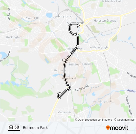 5b Route: Schedules, Stops & Maps - Bermuda Park (Updated)