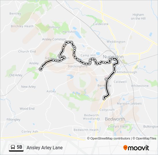 5B Route: Schedules, Stops & Maps - Ansley Arley Lane (Updated)