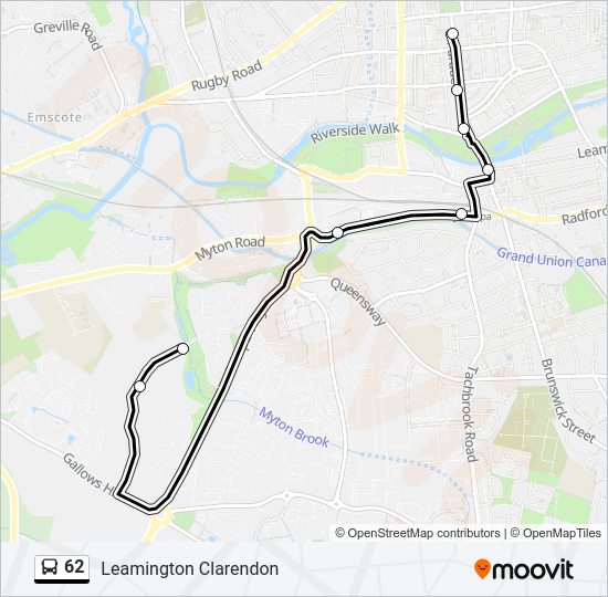 62 Route: Schedules, Stops & Maps - Leamington Spa (Updated)