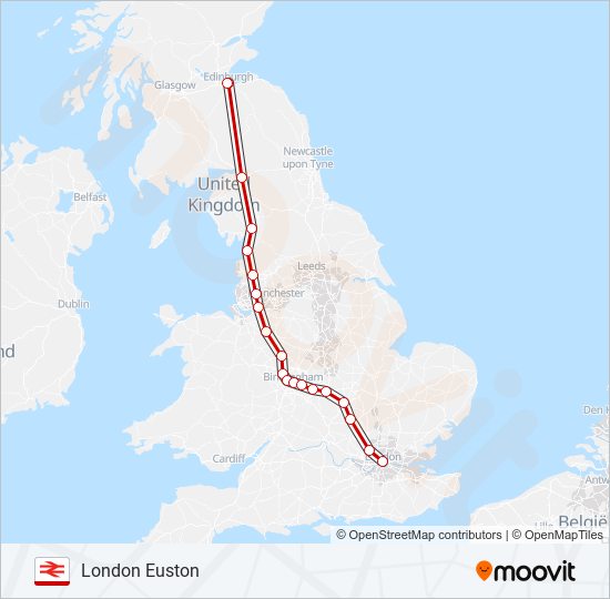avanti west coast Route: Schedules, Stops & Maps - London Euston (Updated)