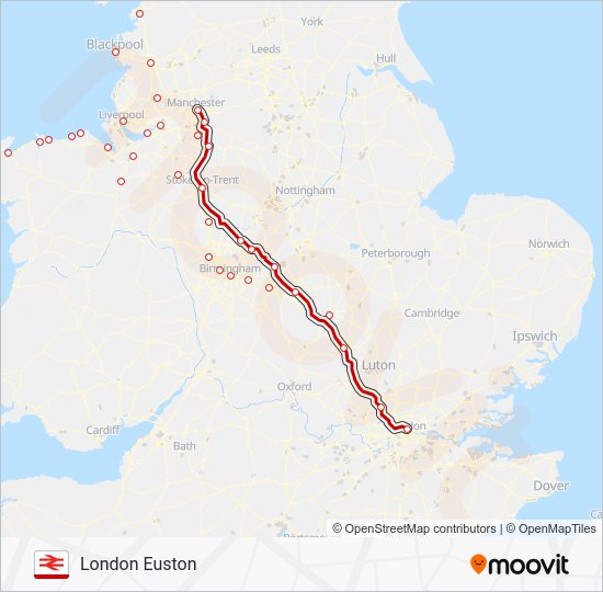 avanti west coast Route: Schedules, Stops & Maps - London Euston (Updated)