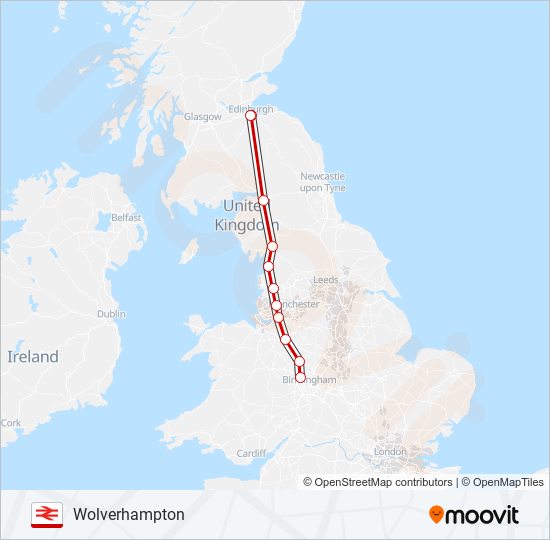 avanti west coast Route: Schedules, Stops & Maps - Wolverhampton (Updated)
