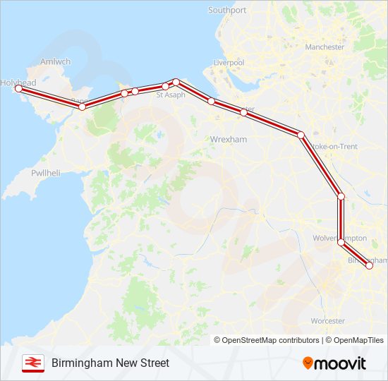 avanti west coast Route: Schedules, Stops & Maps - Birmingham New ...