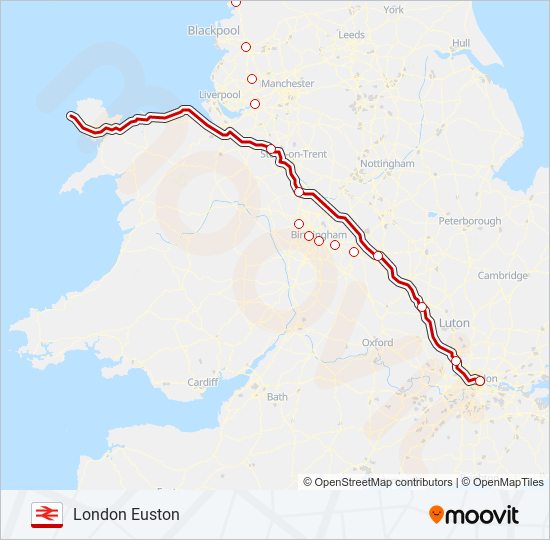 avanti west coast Route: Schedules, Stops & Maps - London Euston (Updated)