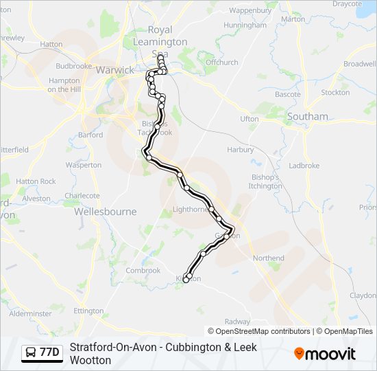 77d Route: Schedules, Stops & Maps - Kineton (Updated)