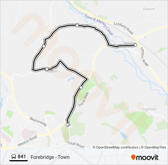 841 Route: Schedules, Stops & Maps - Beaconside (Updated)