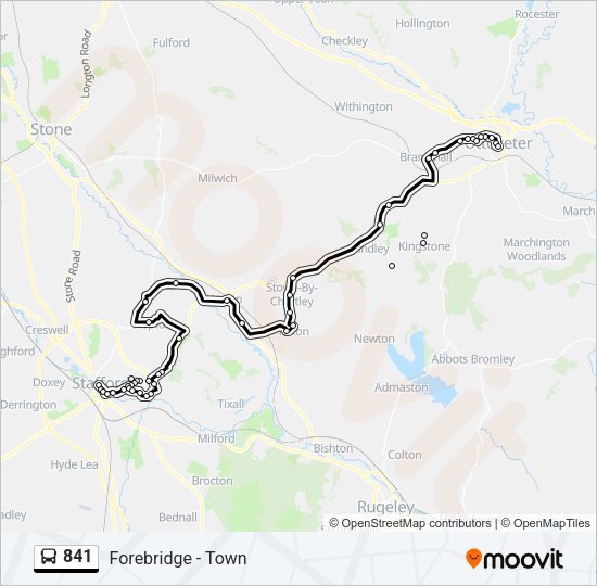 841 Route: Schedules, Stops & Maps - Gaol Square (Updated)