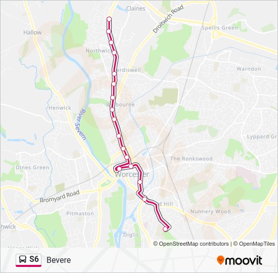 S6 Route: Schedules, Stops & Maps - Bevere (Updated)