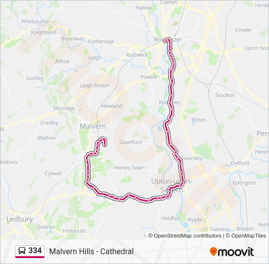 334 Route: Schedules, Stops & Maps - Chase High Sch (Updated)