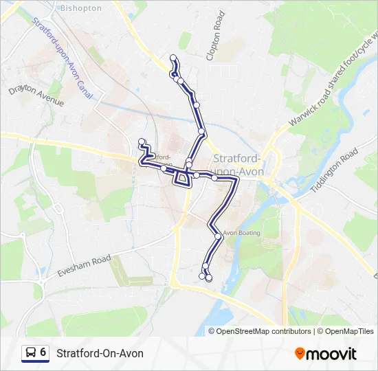 6 Route: Schedules, Stops & Maps - Hospital & Morrisons (Updated)