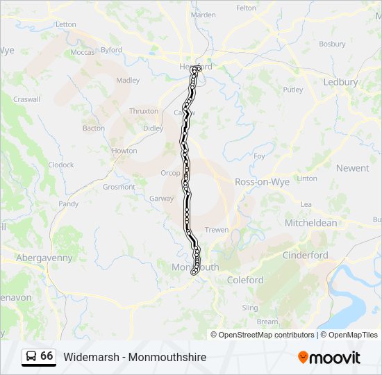 66 Route: Schedules, Stops & Maps - Monmouth (Updated)