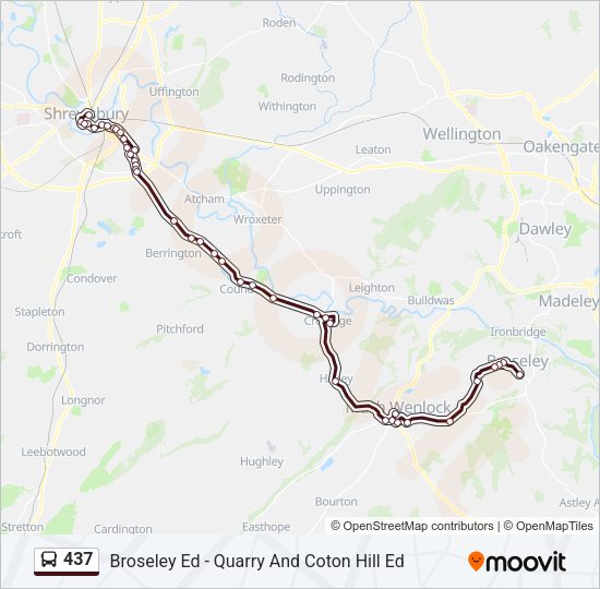 437 Route: Schedules, Stops & Maps - Shrewsbury (Updated)