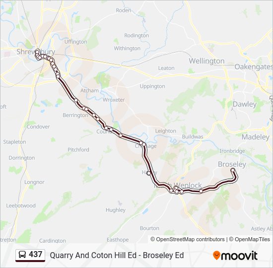 437 Route: Schedules, Stops & Maps - 437 Shrewsbury College Holidays ...