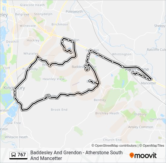 767 Route: Schedules, Stops & Maps - Dordon Ocado (Updated)