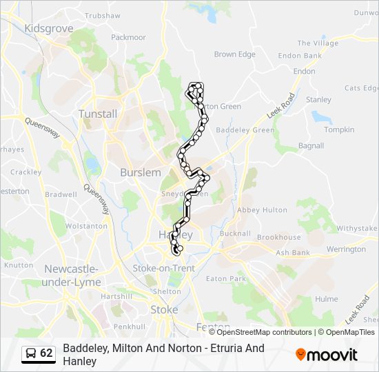 62 Route: Schedules, Stops & Maps - Bus Station (Updated)