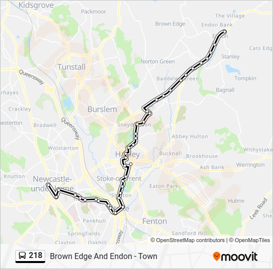 218 Route: Schedules, Stops & Maps - Toby Carvery (Updated)