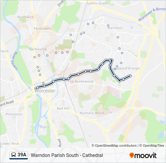 39A Route: Schedules, Stops & Maps - Crowngate Bus Station (Updated)