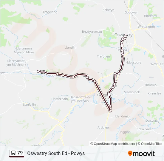 79 Route: Schedules, Stops & Maps - Pentrefelin (Updated)