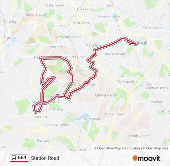 664 Route: Schedules, Stops & Maps - Station Road (Updated)