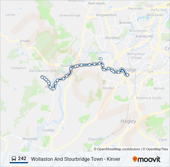242 Route: Schedules, Stops & Maps - Stourbridge Bus Station (Updated)