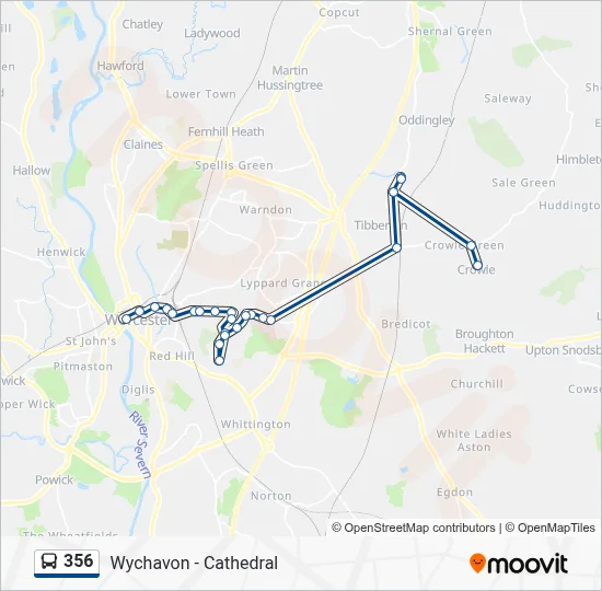 356 Route: Schedules, Stops & Maps - School Lane (Updated)