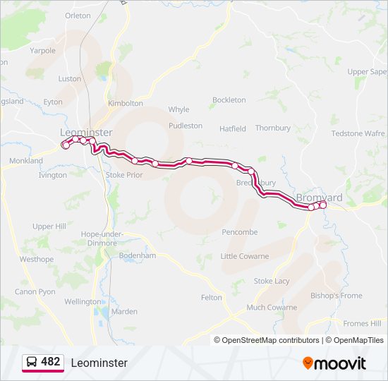 482 Route: Schedules, Stops & Maps - Leominster (Updated)