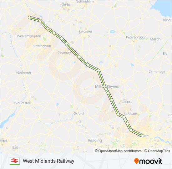 west midlands railway Route: Schedules, Stops & Maps - Stafford (Updated)