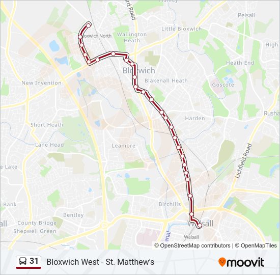 31 Route: Schedules, Stops & Maps - Mossley (Updated)