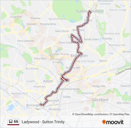 66 Route: Schedules, Stops & Maps - Gracechurch Centre (Updated)