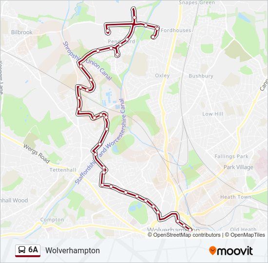 6a Route: Schedules, Stops & Maps - Wolverhampton (Updated)